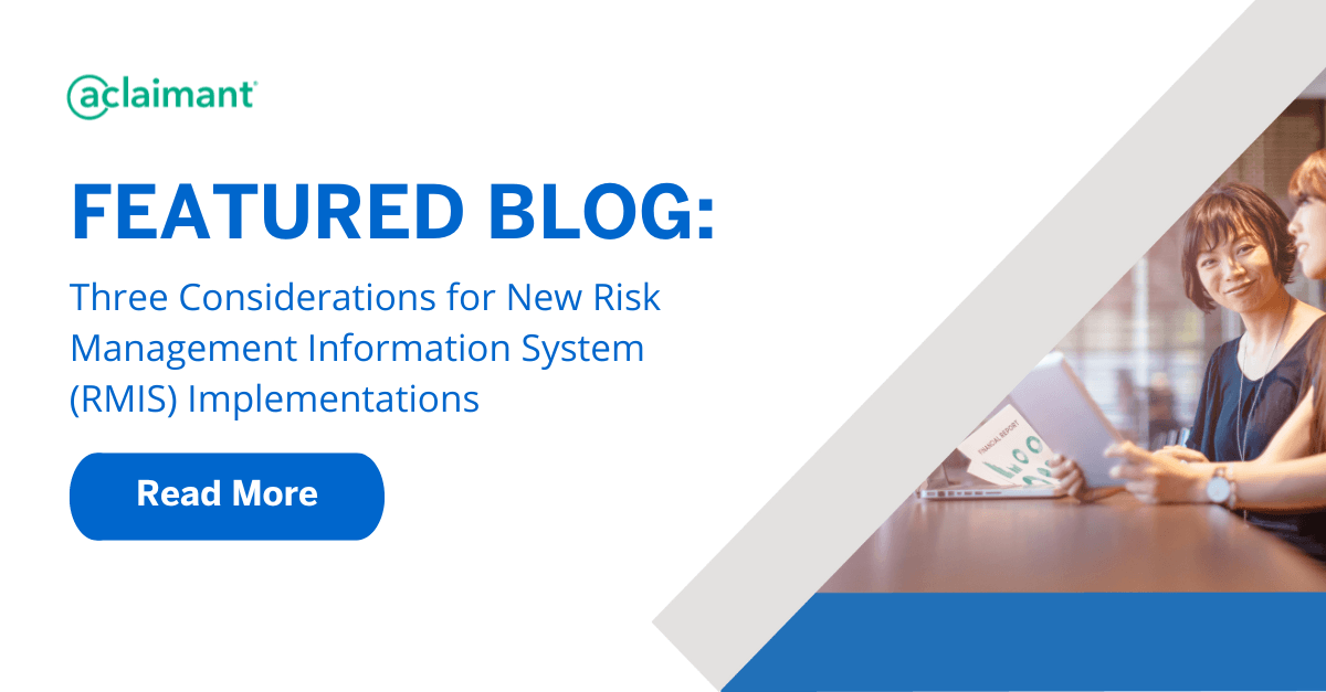 Three Considerations for New RMIS Implementations